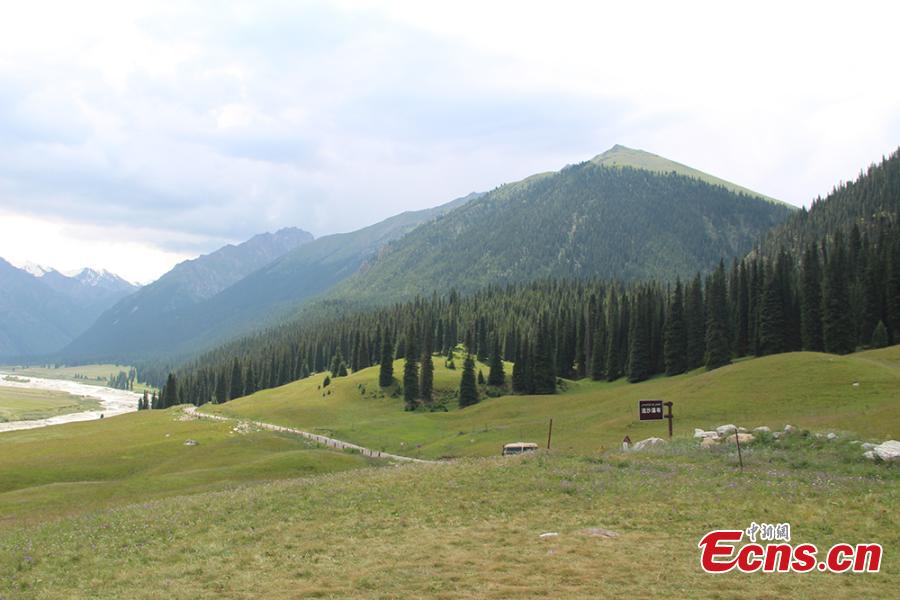 Xiata Grassland a popular tourist attraction in Xinjiang-China Xinjiang